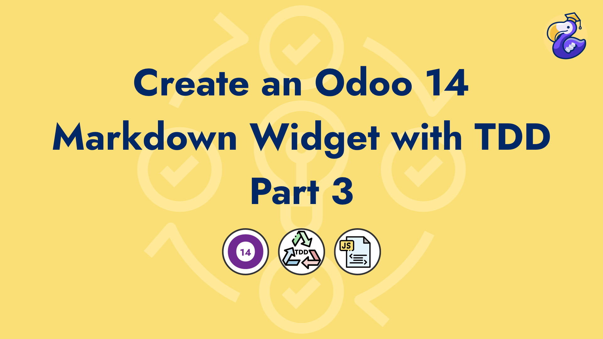 Create an Odoo 14 Markdown Widget Field with TDD - Part 3